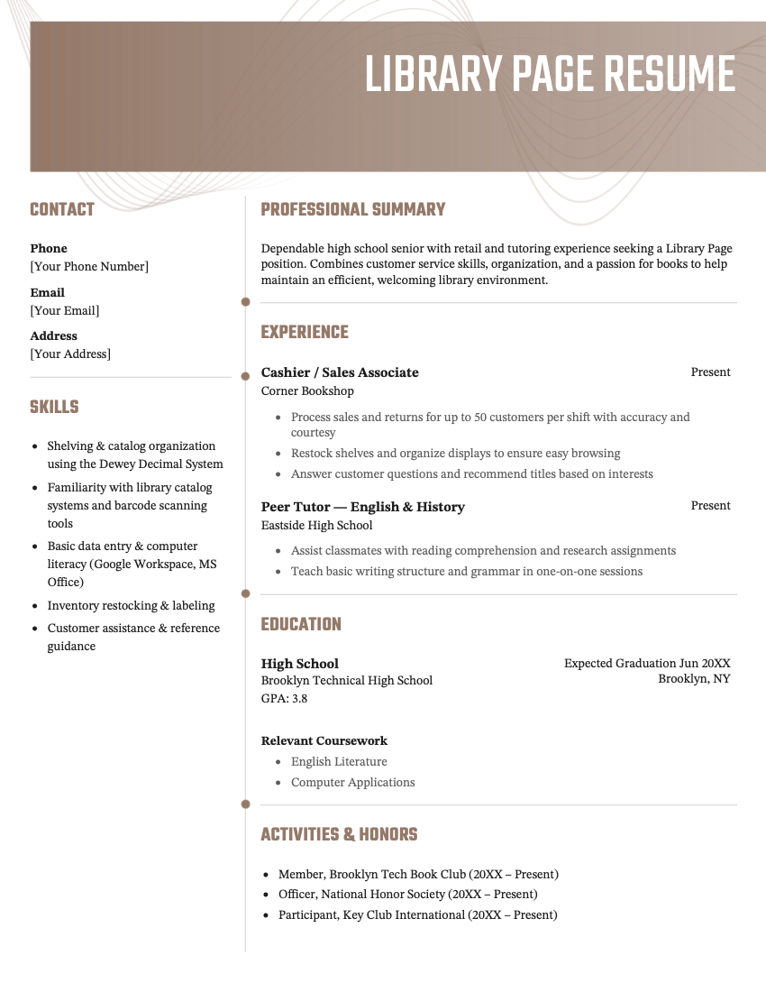 4 Librarian Resume Examples & Template for 2026