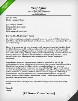 Nursing Cover Letter Samples Resume Genius
