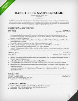 Sample Cv For Bank Job Resume Examples Bank Teller ResumeExamples Bank You Can Edit 