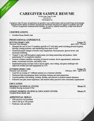Free Sample Resume Caregiver Free Sample Resume Caregiver