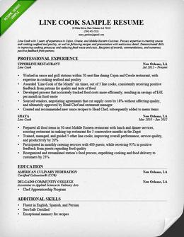 Prep Cook And Line Cook Resume Samples Resume Genius