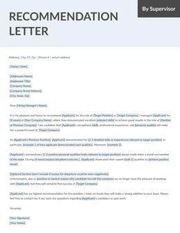 29 Personal Recommendation Letter For A Job