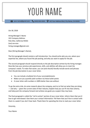 Free Printable Cover Letter Templates