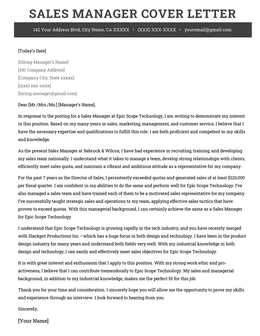 How To Write A Good Sales Cover Letter Whereintop