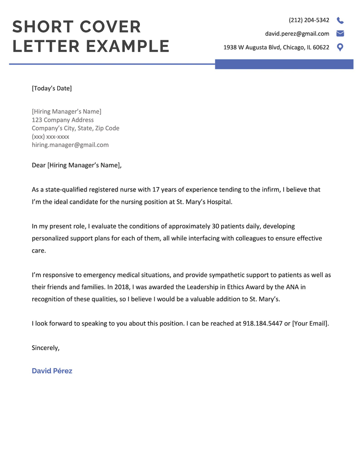 Short Cover Letter Examples: How to Write a Short Cover Letter