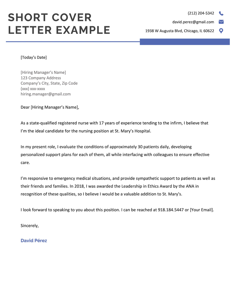 Short Cover Letter Examples: How to Write a Short Cover Letter