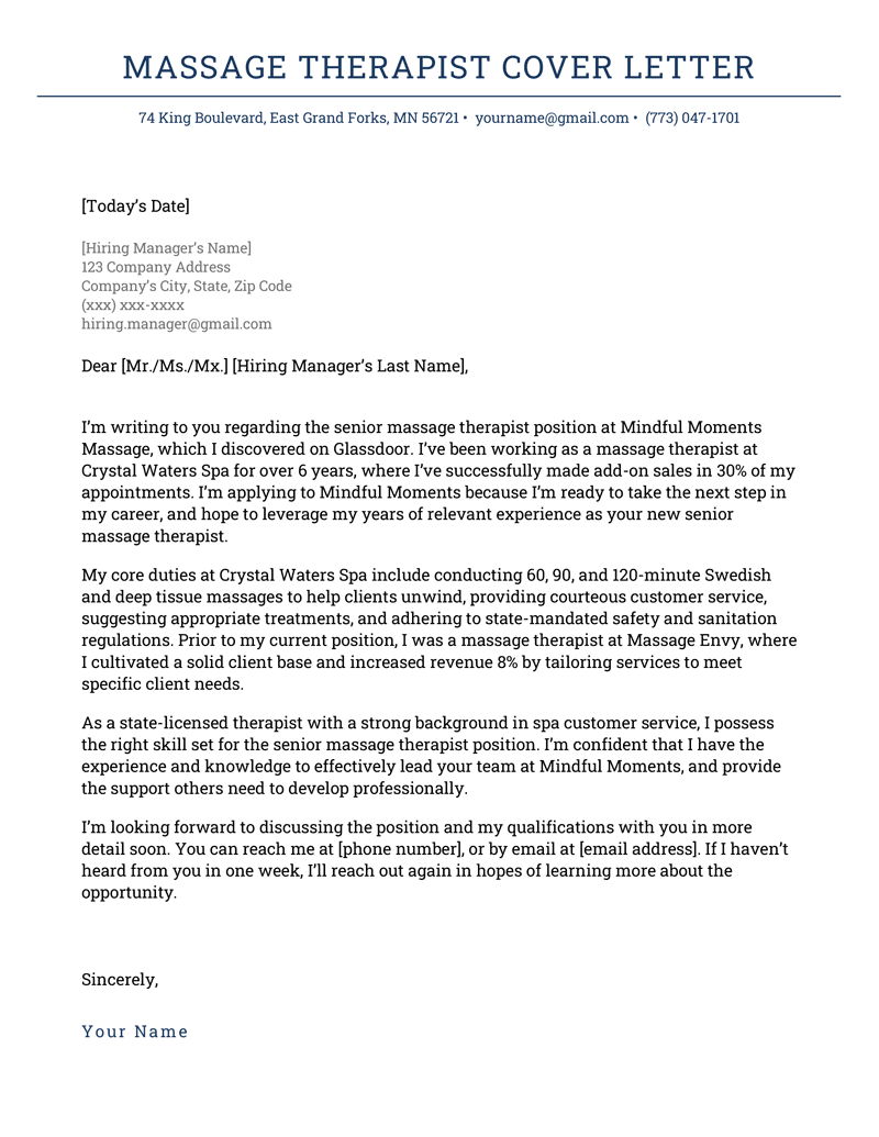 Esthetician Cover Letter Example and Skills List