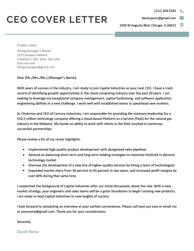 Best Tips About Cover Letter Examples For Leadership Positions Free 
