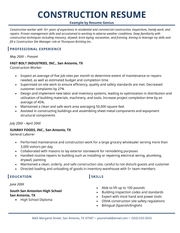 General Contractor Resume Examples & Template for 2026