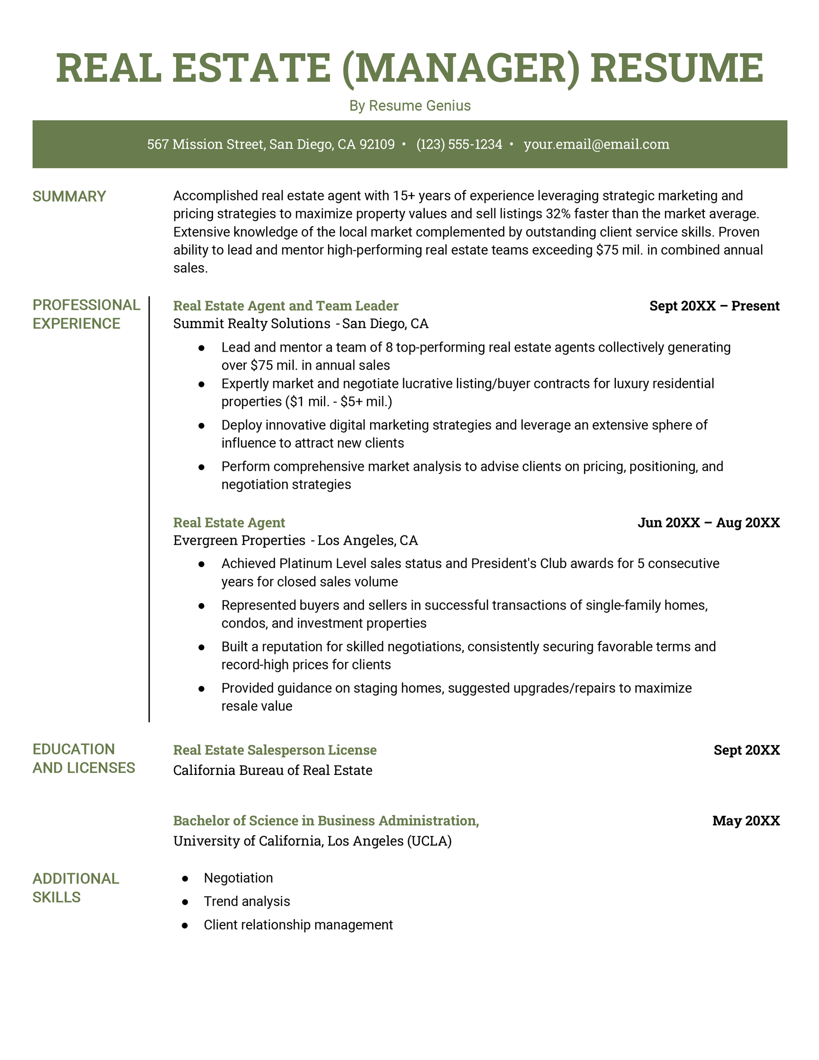 7 Real Estate Resume Examples & Writing Tips for 2024