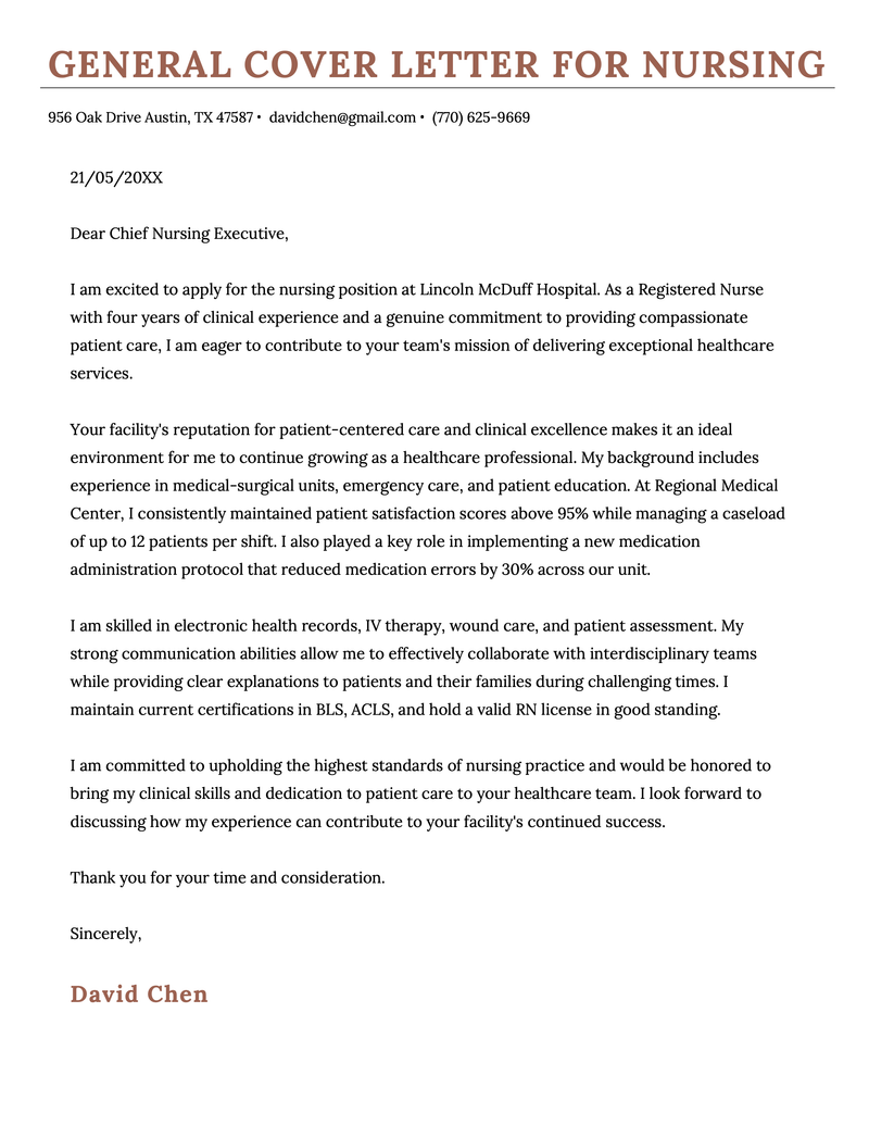 General Cover Letter: Samples, Template & 5 Writing Tips
