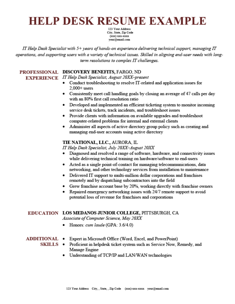 Helpdesk Template