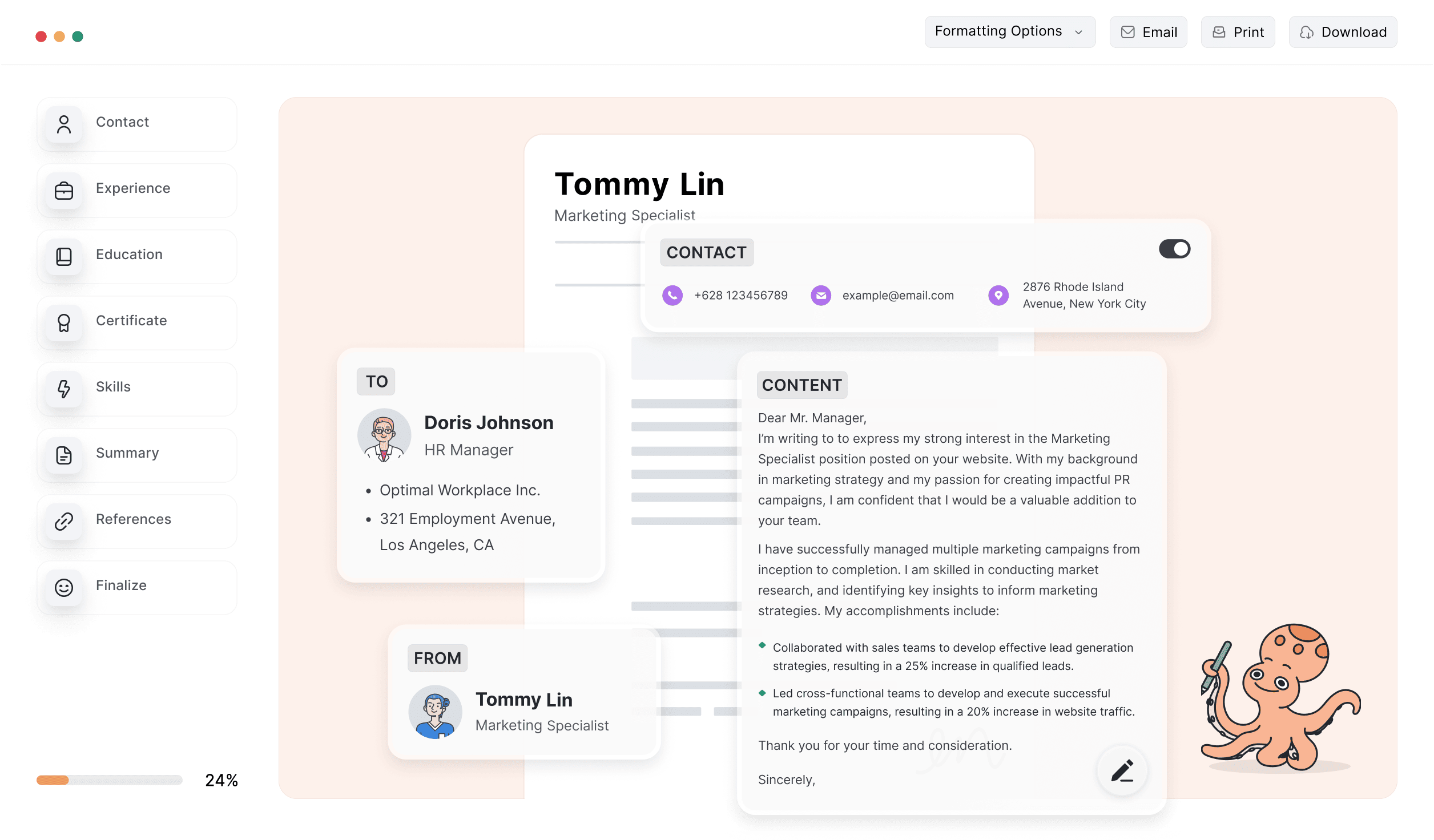 Cover Letter Generator - Make a Cover Letter in 5 Minutes