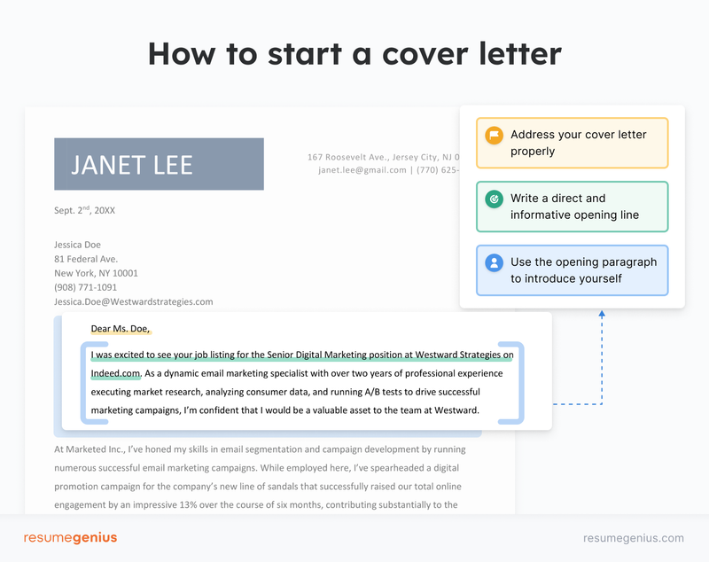 How to Start a Cover Letter (With Introduction Examples)