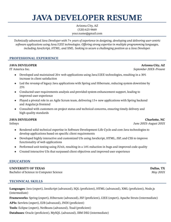 Power BI Developer Resume Sample & Writing Guide