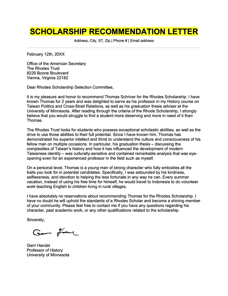 How to Write a Letter of Recommendation (Samples & Templates)