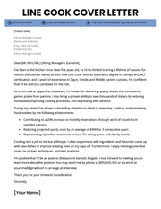 Restaurant Cover Letter Examples & Skills to Include