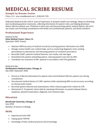 Medical Scribe Resume Samples + 4 Professional Writing Tips