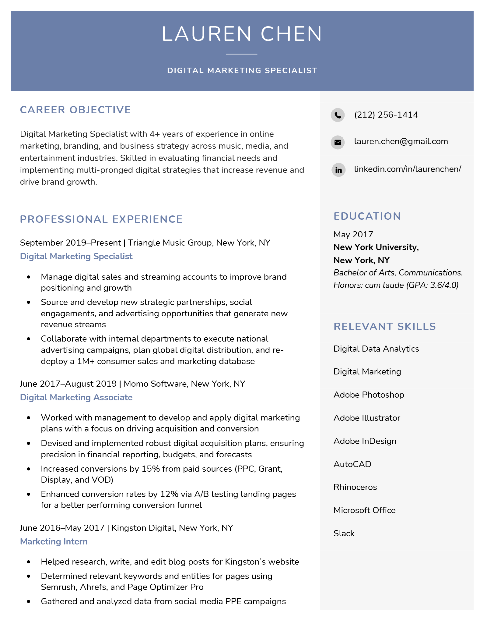 One Page Resume Templates & Writing Guide