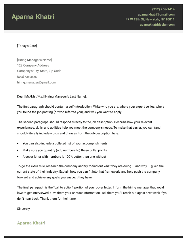 Writing A Custom Cover Letter Infoupdate