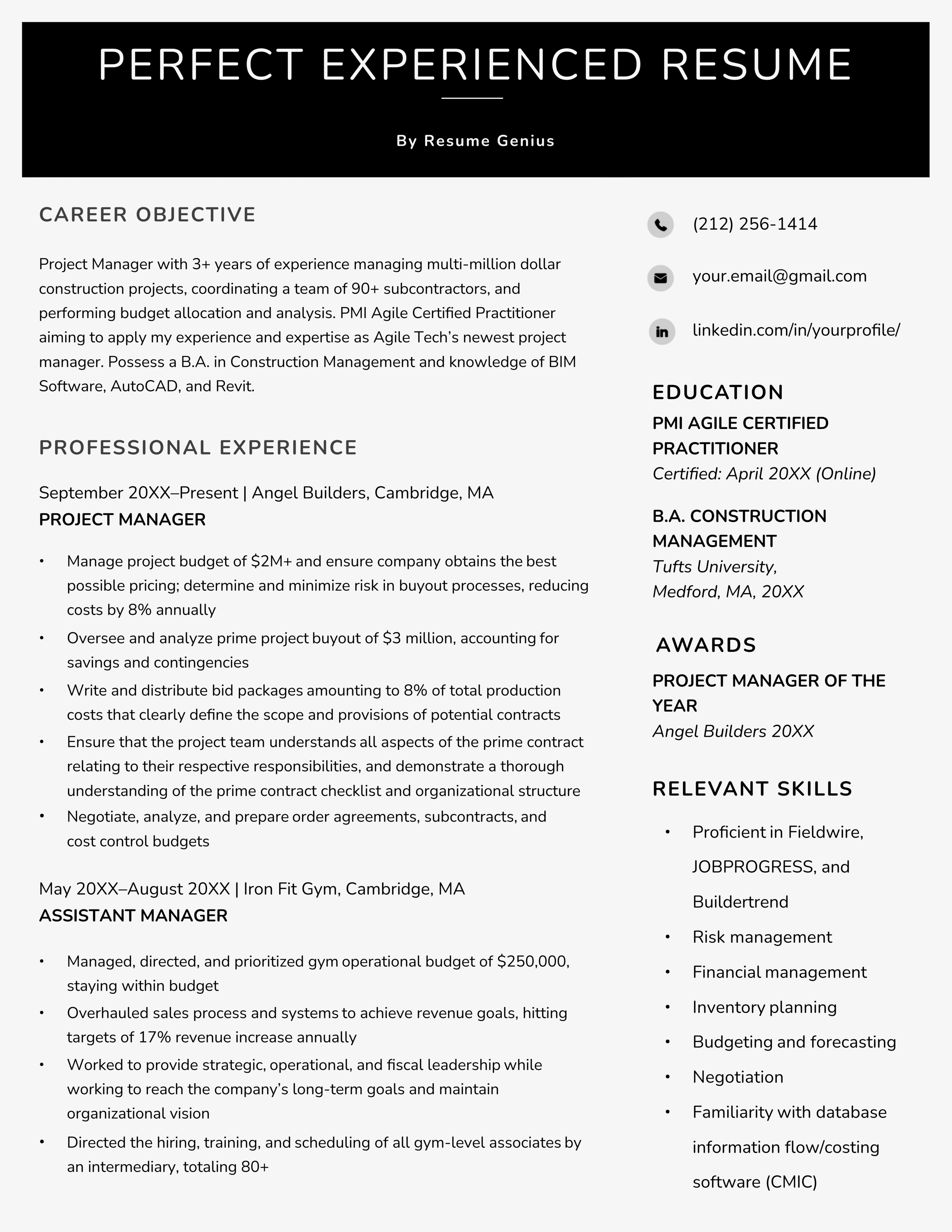3 Perfect Resume Examples (According to Experts)