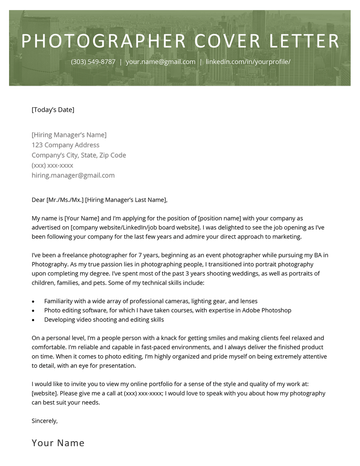 Model Cover Letter Example & Writing Tips | Resume Genius