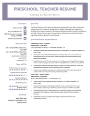 Preschool Teacher Cover Letter Example & Writing Tips | Resume Genius