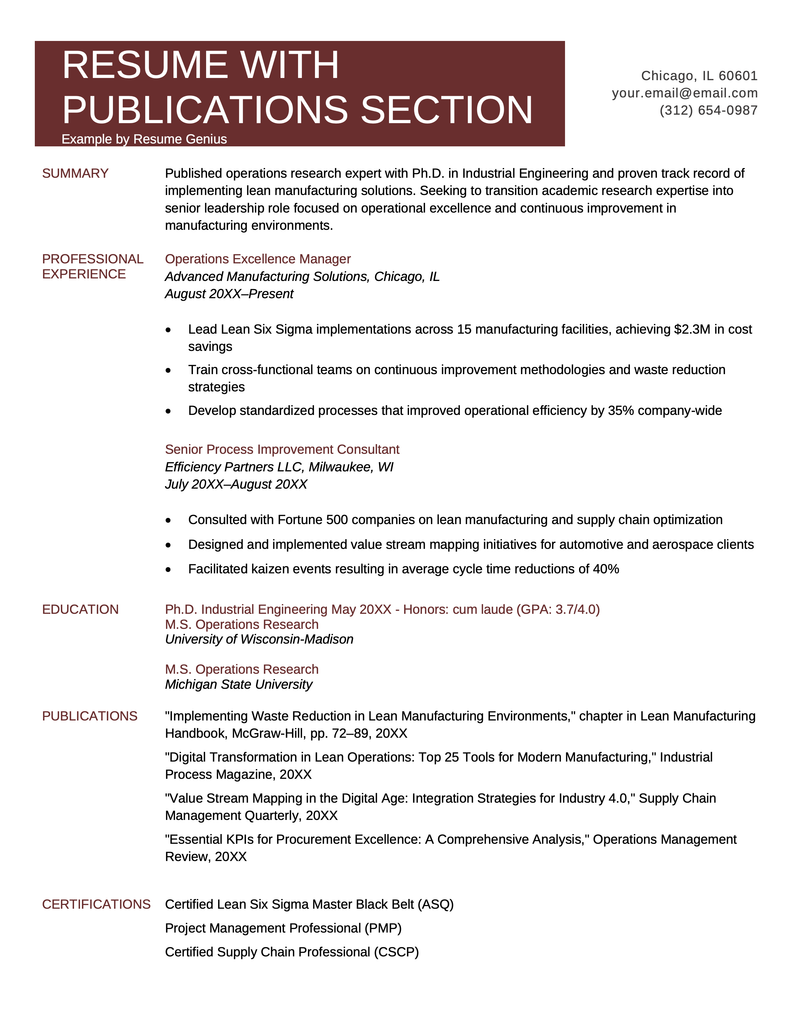 How to List Publications on a Resume and CV