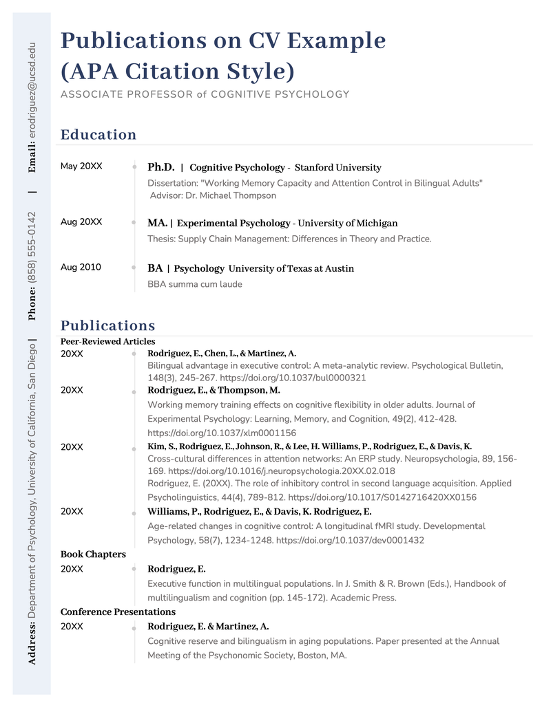 How to List Publications on a Resume and CV