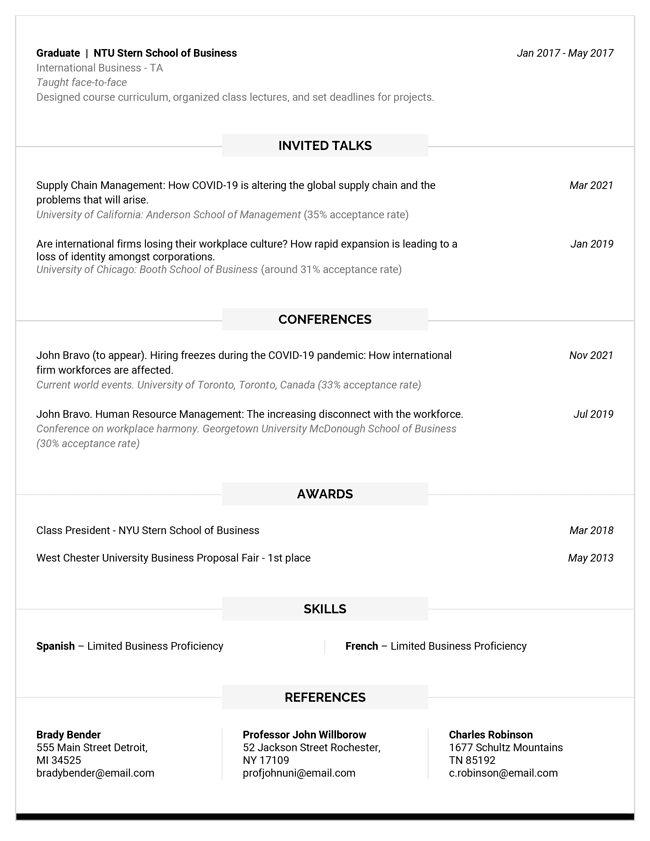 CV Template: 48 Professional CV Templates (Free Download) - Resume Genius