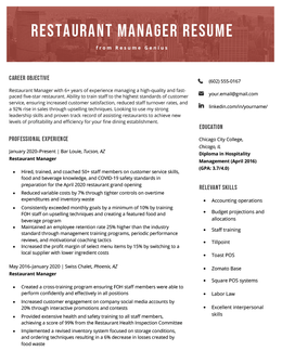 Restaurant Floor Manager Job Description Viewfloor co