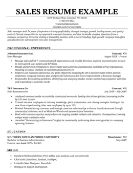 Sales Resume Templates ExploreHop