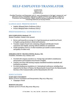 How To Put Self Employed On A Resume 9 Examples Guide