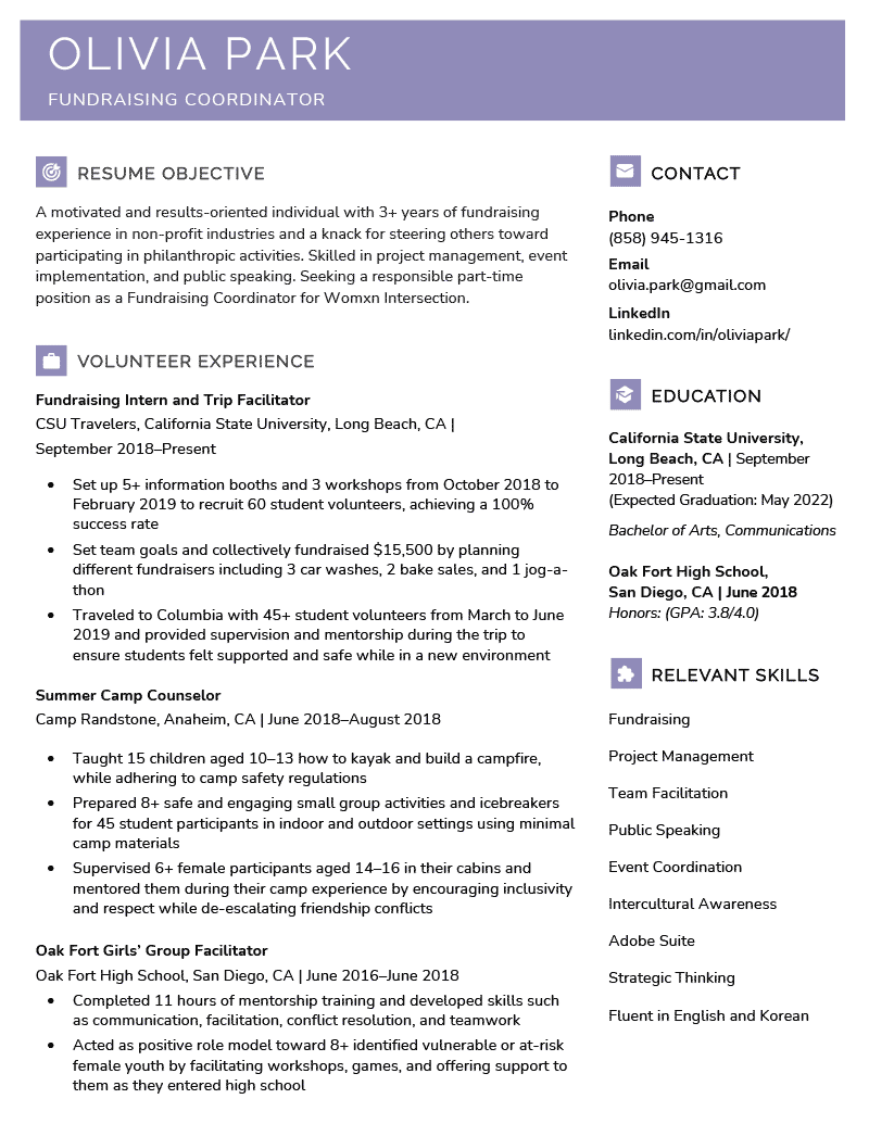 How To Make A Resume For Your First Job 2 Examples 