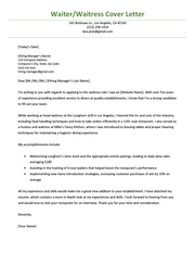 Hostess Cover Letter: Sample to Download + Writing Tips