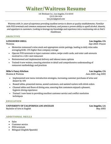 McDonald's Resume Samples & Writing Tips | Resume Genius