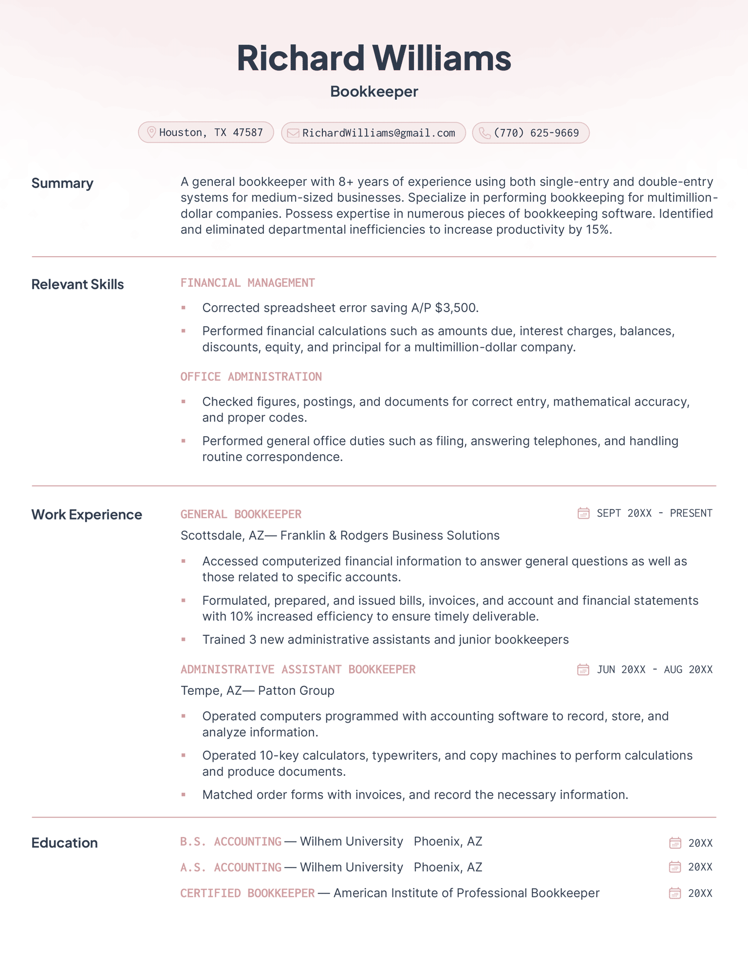 Free Combination (Hybrid) Resume Templates & How to Write