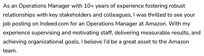 Amazon Cover Letter Example (Free Download)