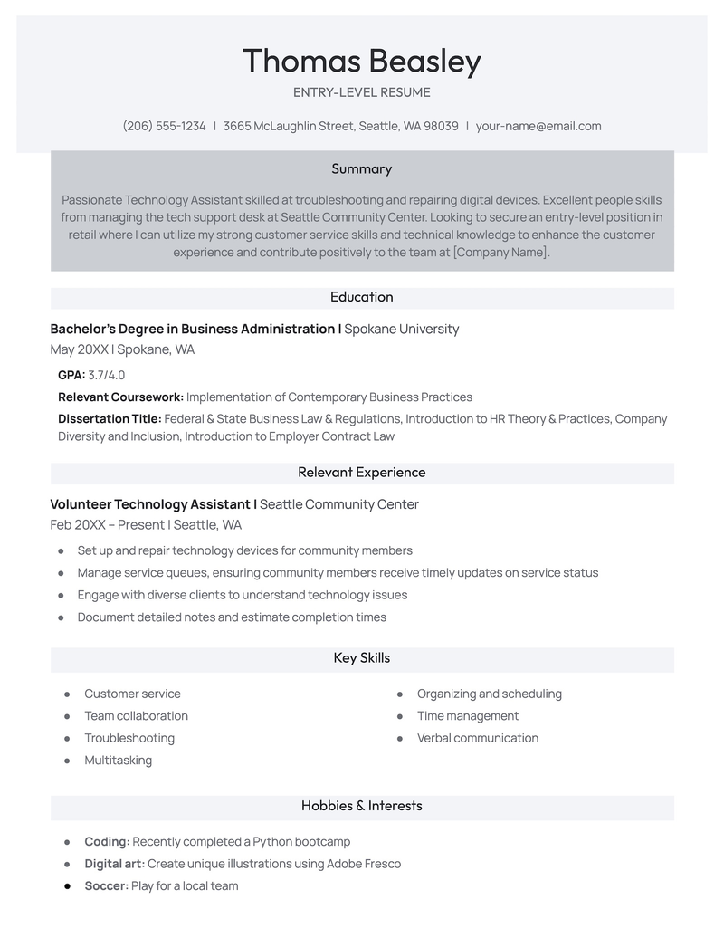 28 Free Google Docs Resume Templates to Edit