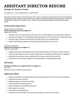 8 Director Resume Examples & Writing Guide for 2025