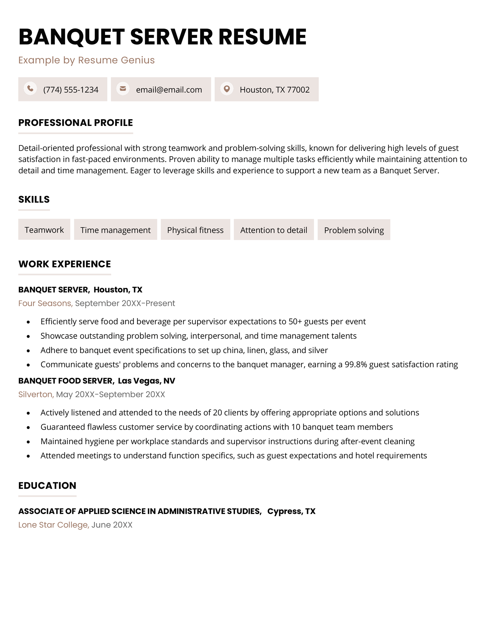 12 Server Resume Examples [with Skills & Hiring Trend Info]
