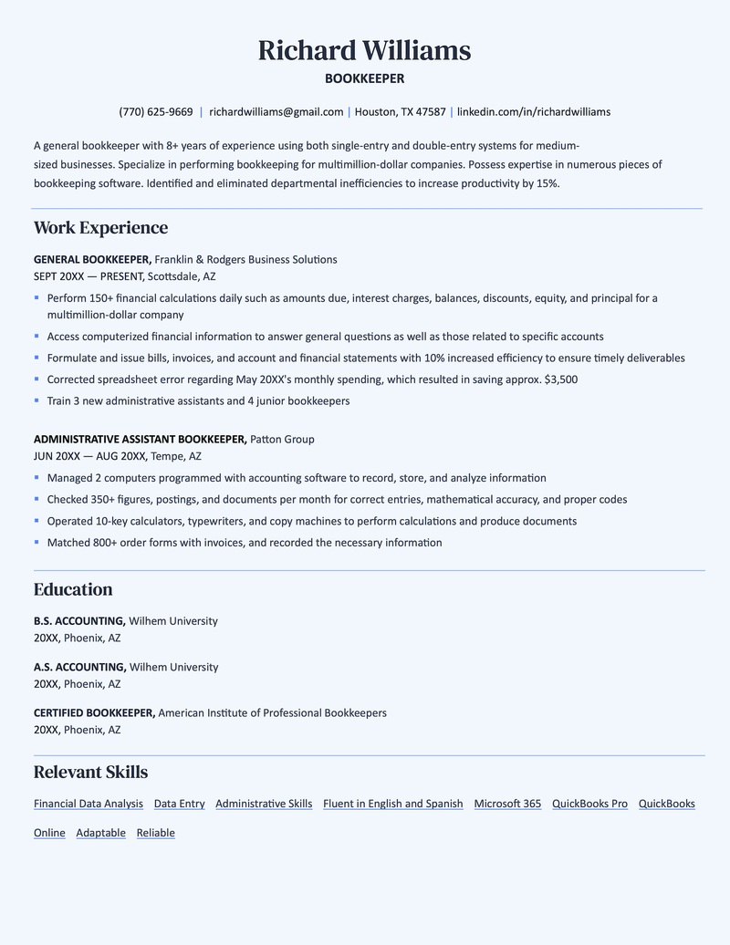 ATS Resume Templates | Resume Genius