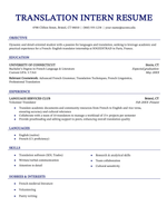 4 Translator Resume Examples & Template [Free Download]