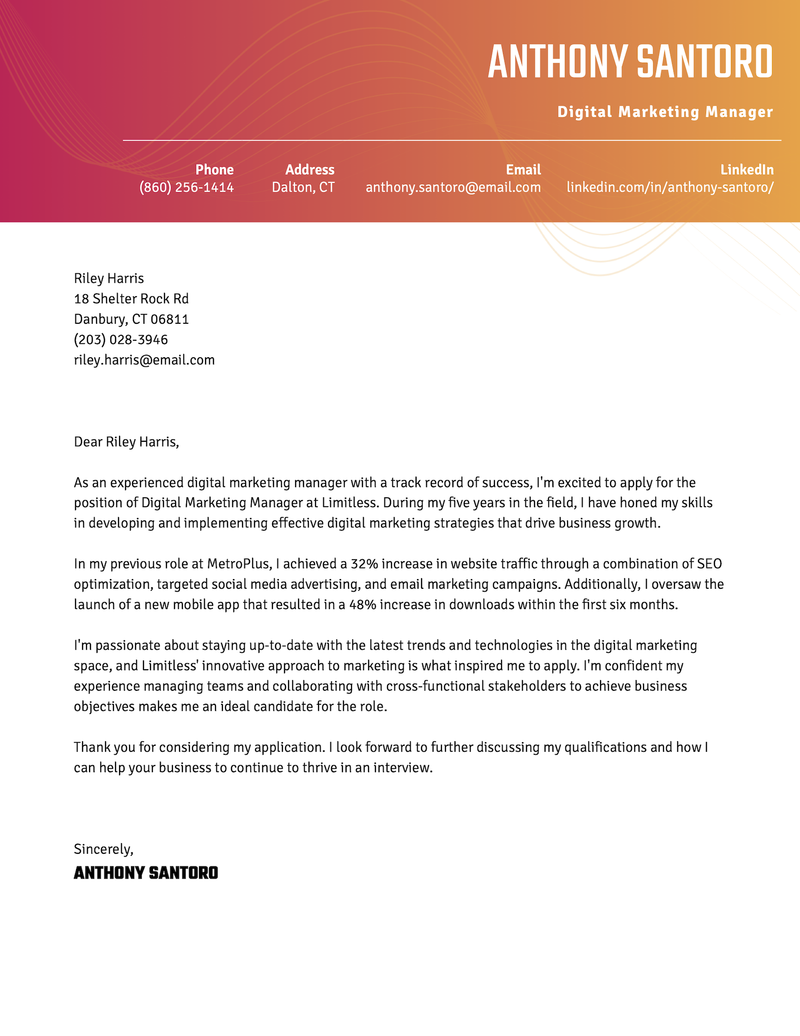 The 11 Best Cover Letter Examples of 2025