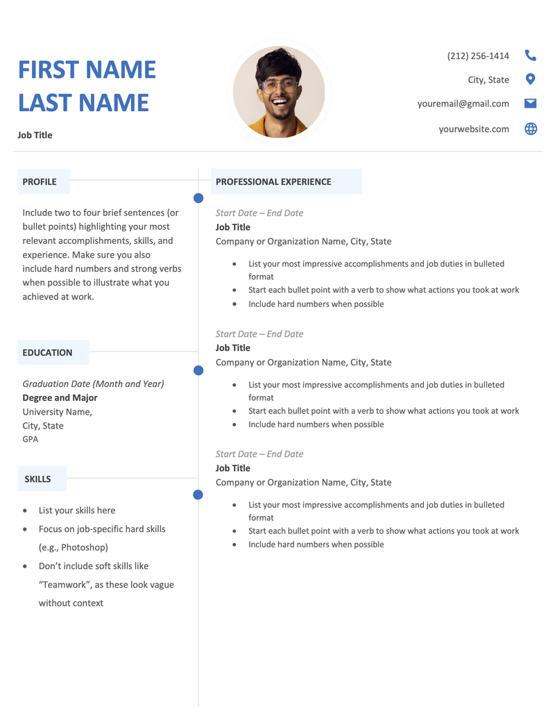 10 Blank Resume Templates (Free to Download)