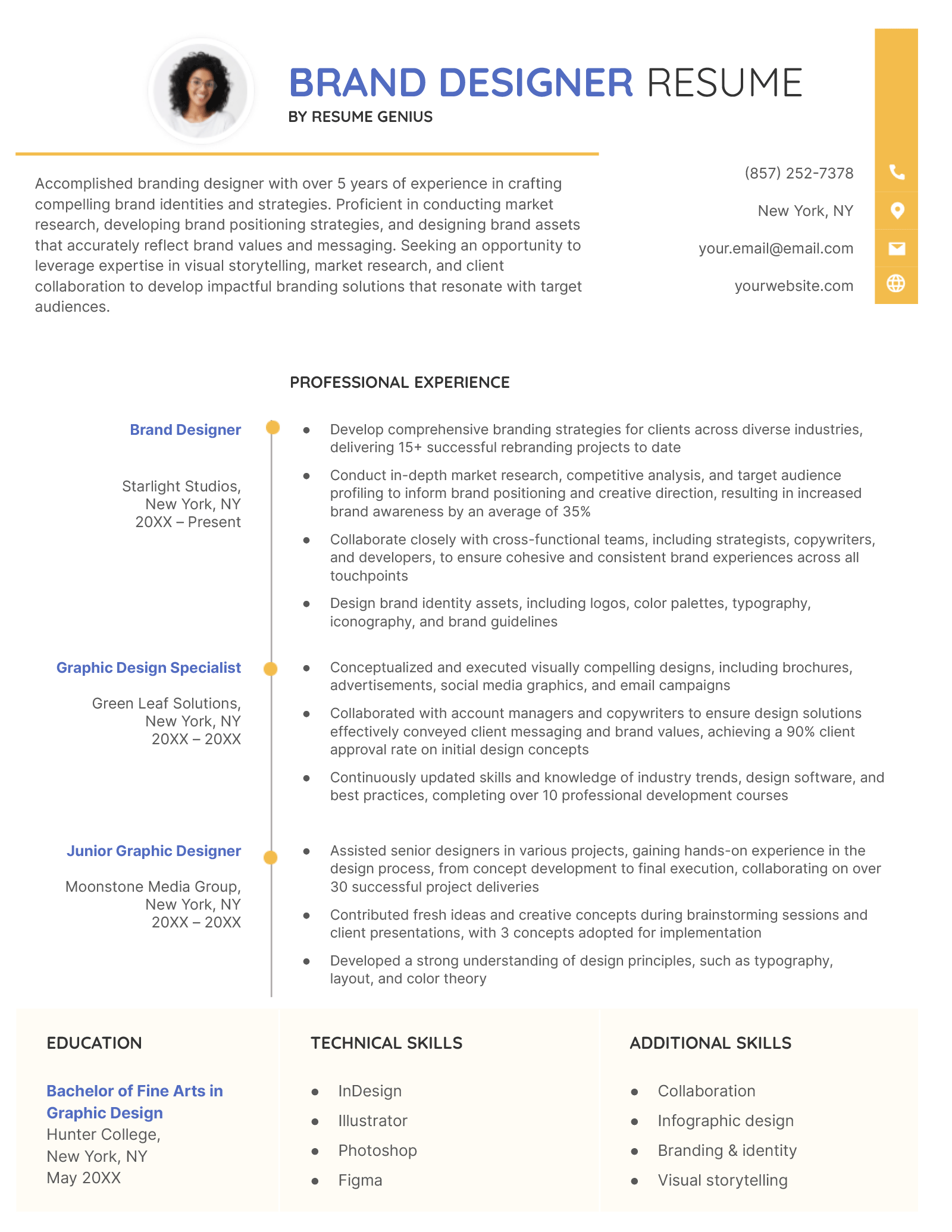 17 Eye-Catching Graphic Design Resume Examples