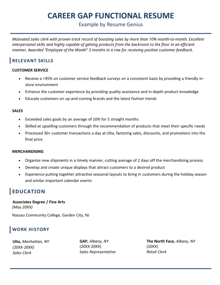 Functional Resume: Template, Examples, and Writing Guide