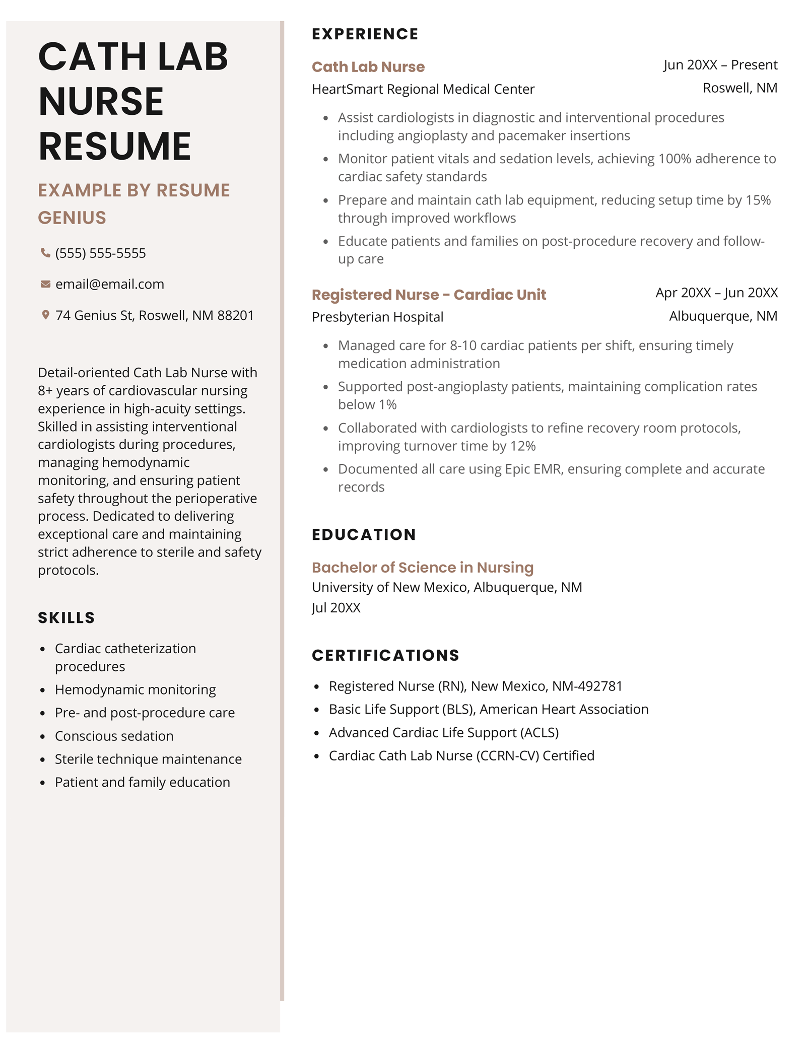 60 Nursing Resume Examples (All Key Specialties)