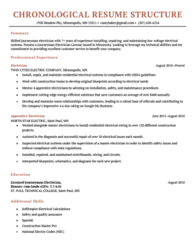 How to Choose the Right Resume Structure (Tips and Examples)
