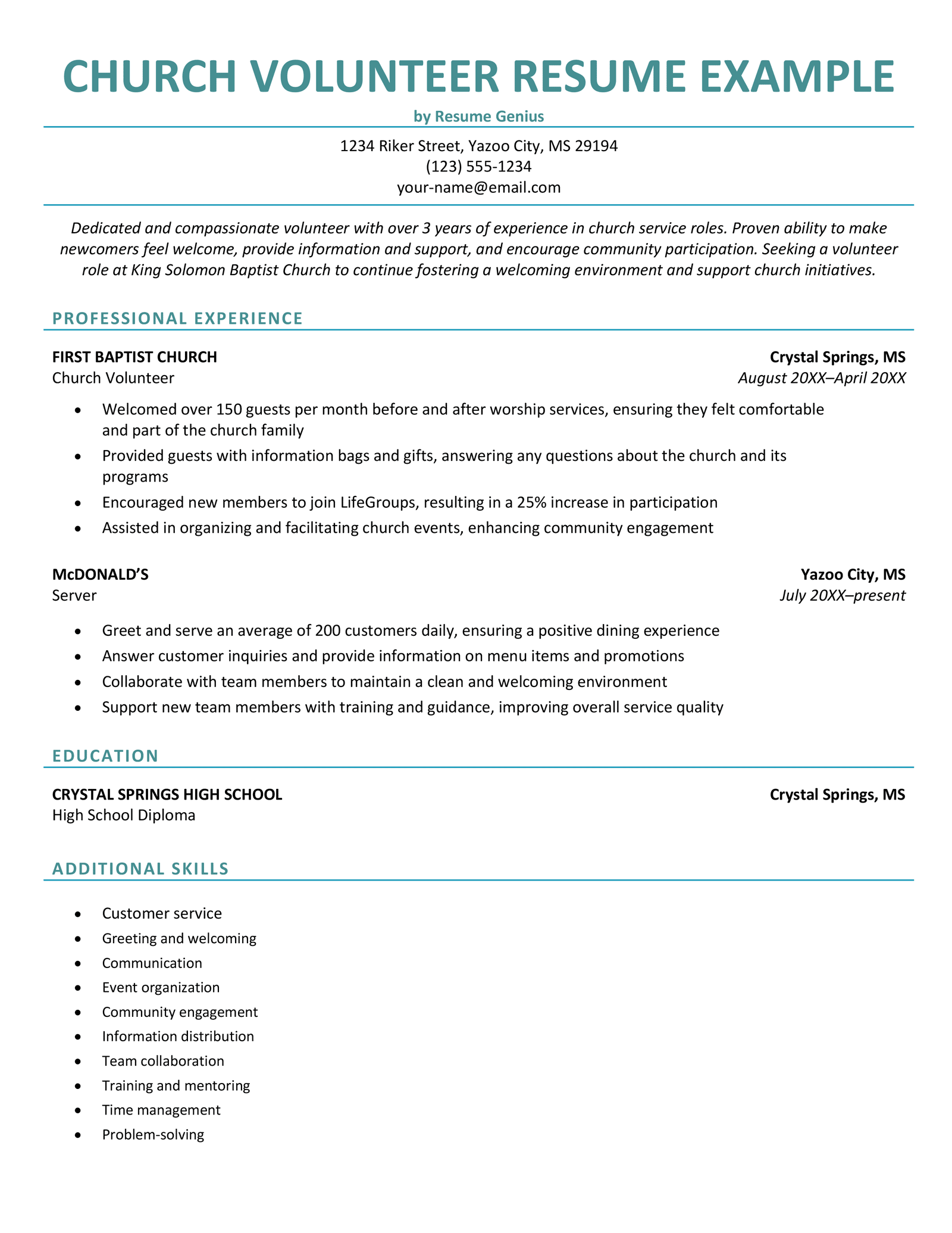 4 Volunteer Resume Examples with Writing Tips